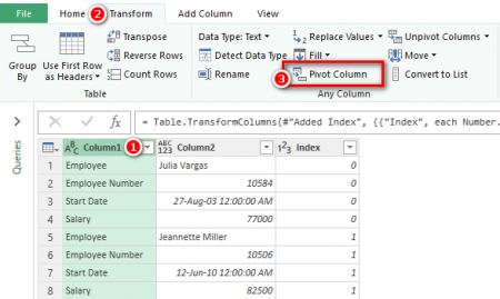 Pivoting Text Data Using Power Query - Excelerator BI